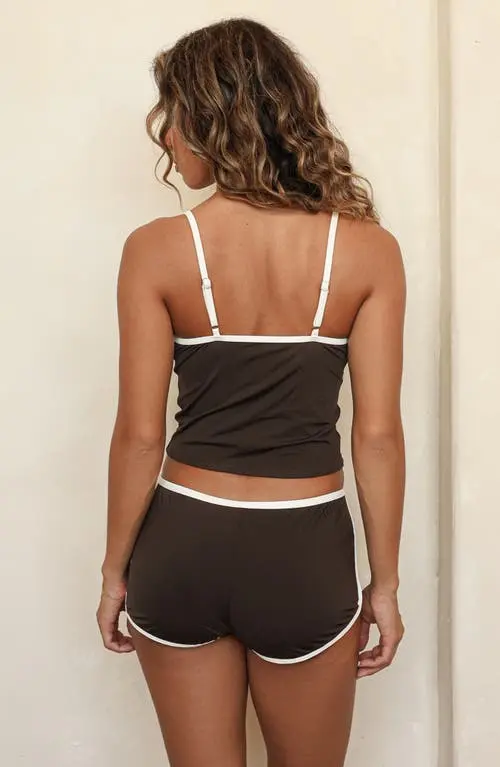 DIPPIN DAISY'S Tidepool Tankini Top - Turkish Coffee