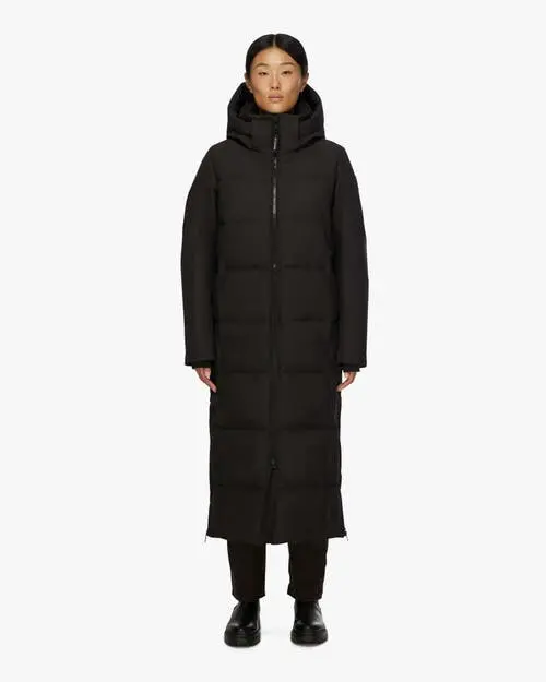 QUARTZ CO. Sofia Hooded Down Winter Jacket