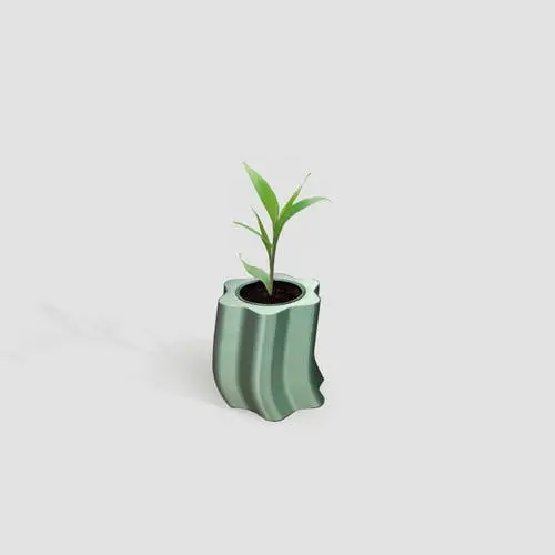 FORM & SEEK Frosting Short Planters - Mint