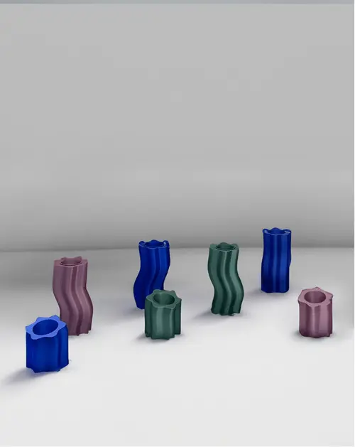 FORM & SEEK Frosting Short Planters - Mint