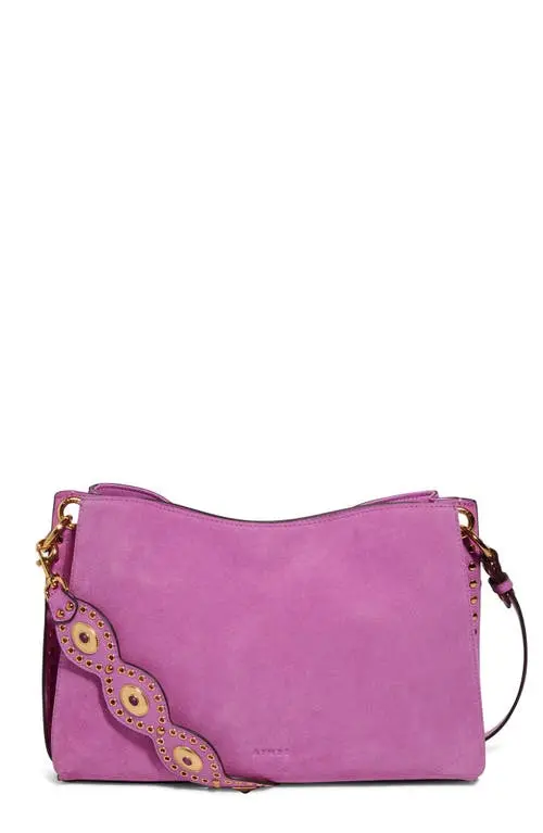 AIMEE Roma Shoulder Bag - Bloom Suede