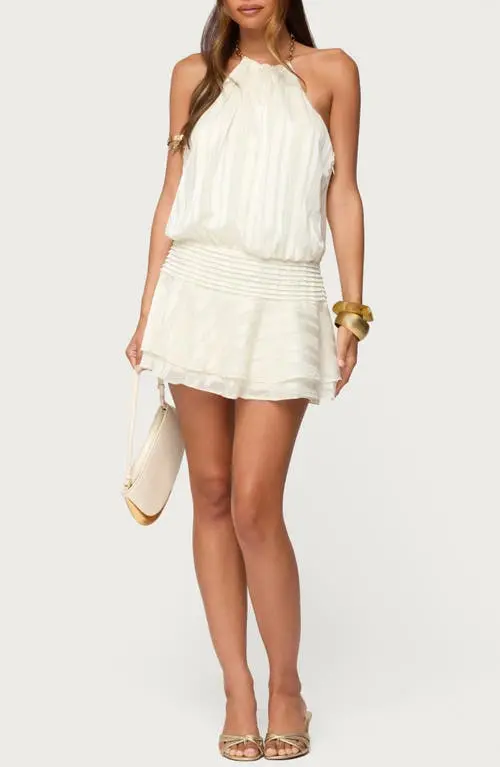 EDIKTED Halter Mini Dress
