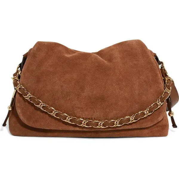 AIMEE Lennon Convertible Crossbody Bag - Chestnut Suede