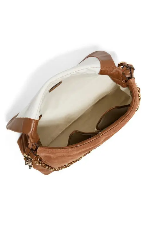 AIMEE Lennon Convertible Crossbody Bag - Chestnut Suede