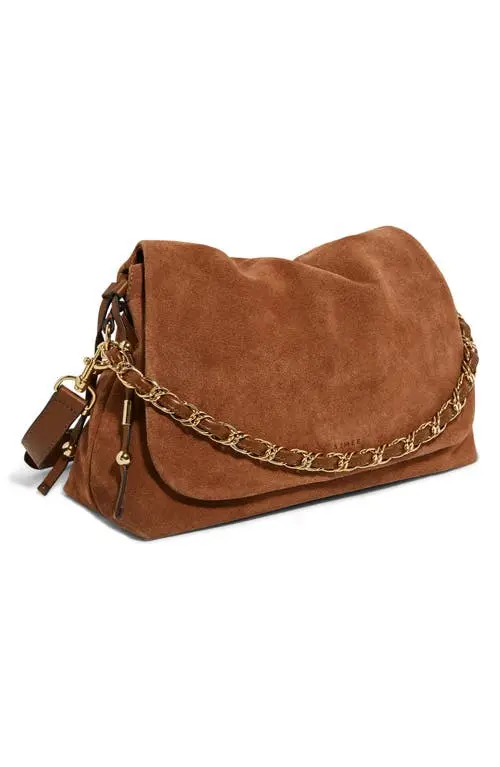 AIMEE Lennon Convertible Crossbody Bag - Chestnut Suede