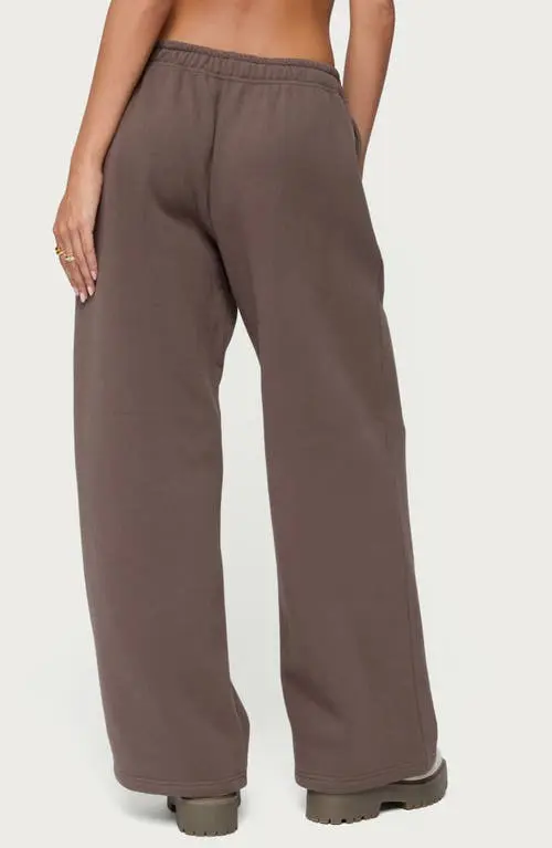 EDIKTED Logo Wide-leg Sweatpants