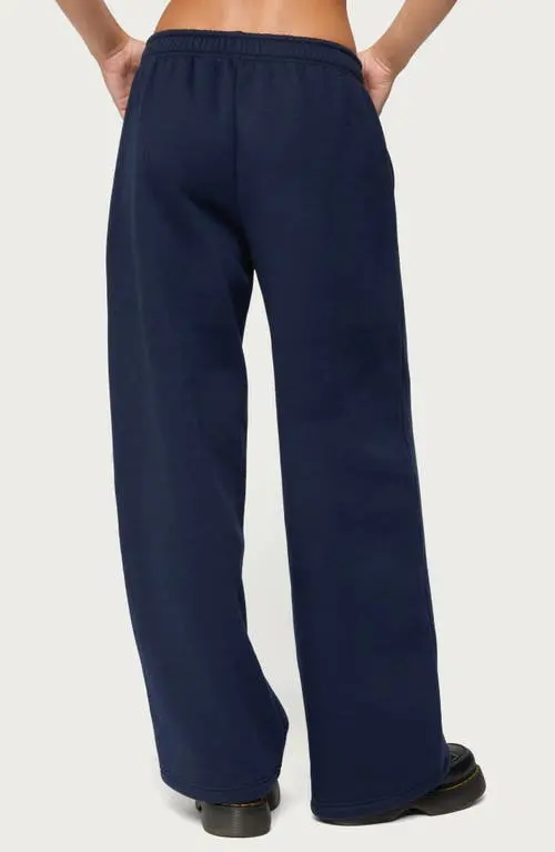 EDIKTED I Heart London Sweatpants - Navy