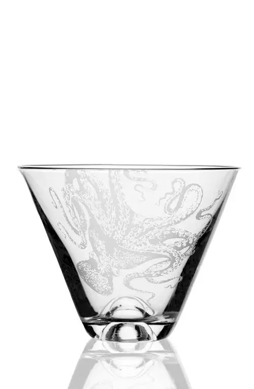 CASKATA Lucy Stemless Martini Glasses - Clear