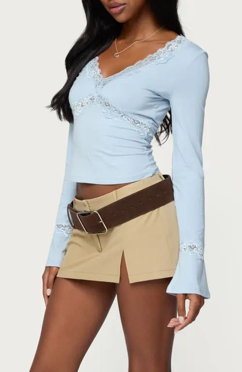 EDIKTED Mathilda Lace Trim Top