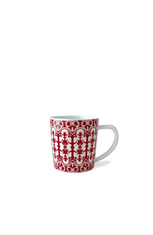CASKATA Casablanca Crimson Mugporcelainset 4 - Red