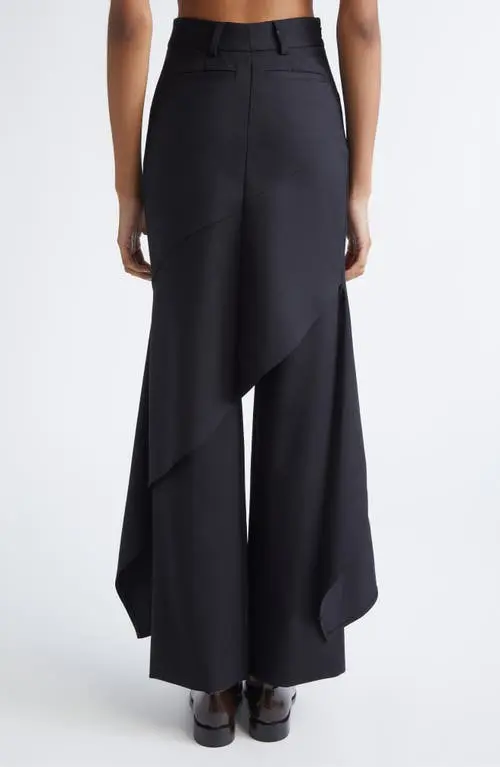 Monse Deconstructed Stretch Virgin Wool Skirt Pants
