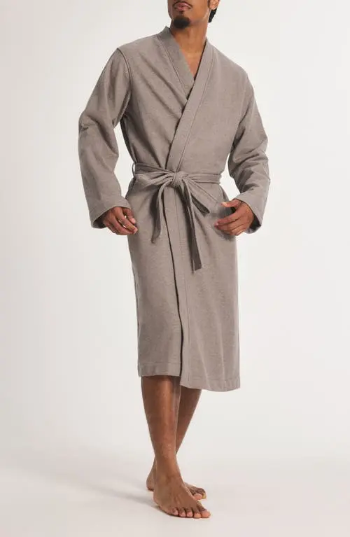 SAVAGE X FENTY Fleece Midlength Robe - Mink Brown Heather