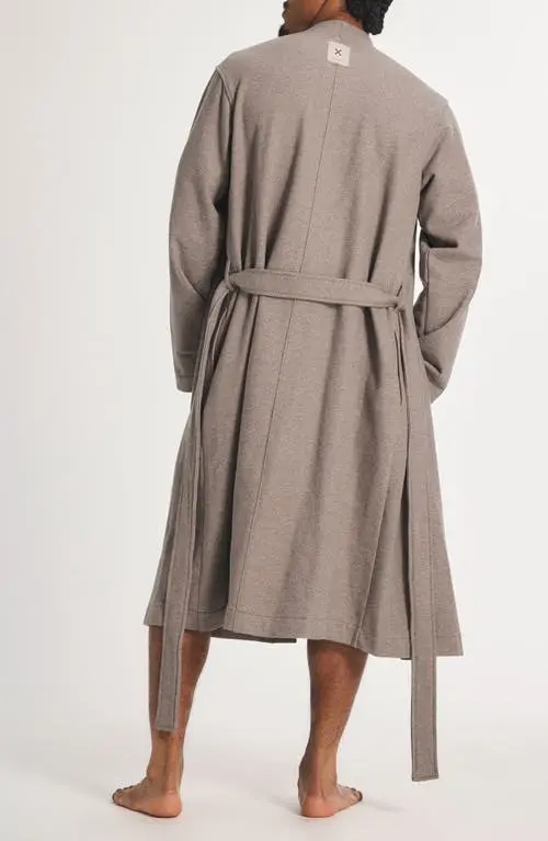 SAVAGE X FENTY Fleece Midlength Robe - Mink Brown Heather