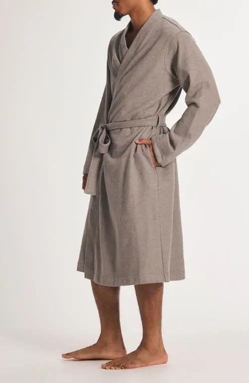 SAVAGE X FENTY Fleece Midlength Robe - Mink Brown Heather