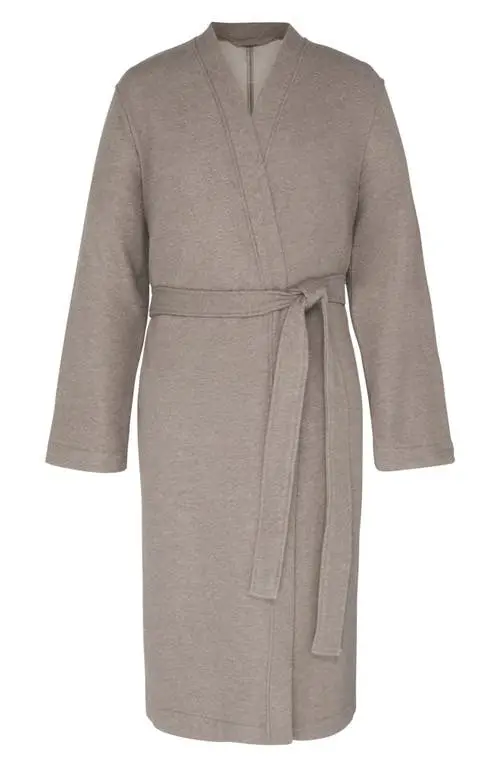 SAVAGE X FENTY Fleece Midlength Robe - Mink Brown Heather