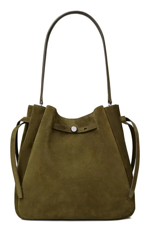 Tory Burch Romy Suede Bucket Bag - Leccio