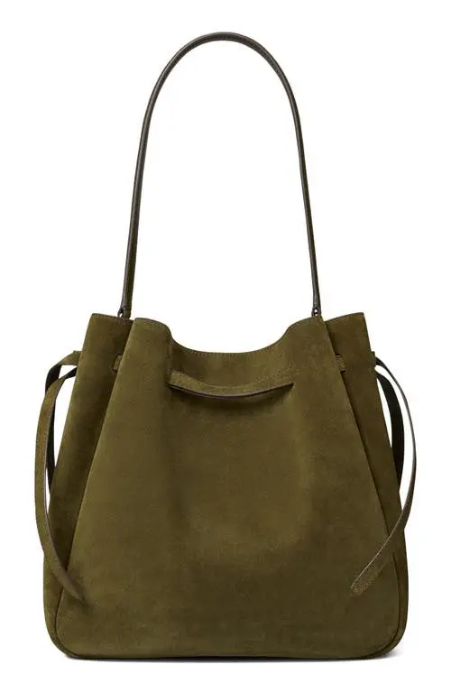 Tory Burch Romy Suede Bucket Bag - Leccio