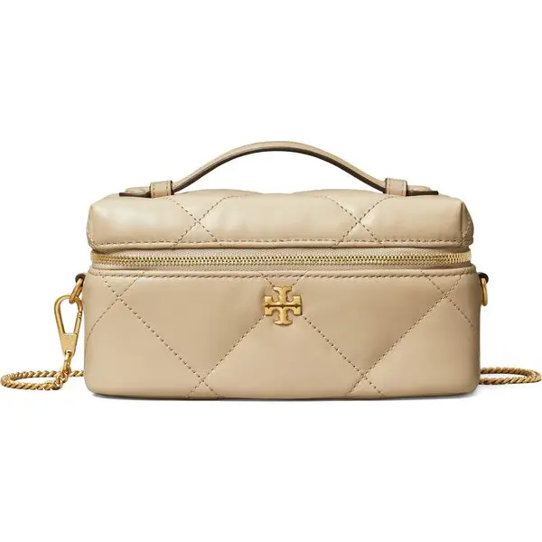 Tory Burch Kira East/west Vanity Case - Light Stone