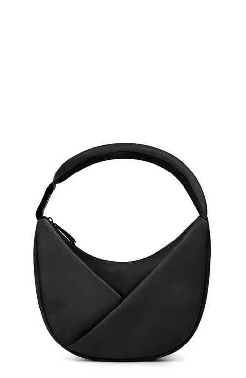 LUX AND NYX Origami Crescent Handbag - Black