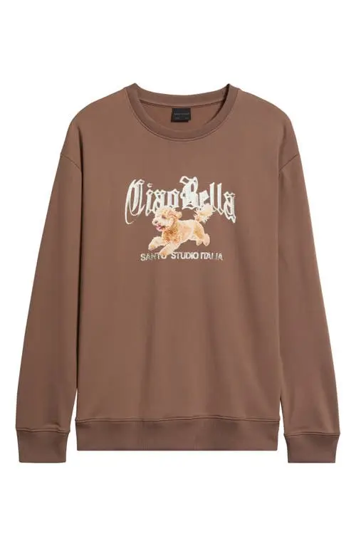 SANTO STUDIO Tempo Ciao Bella Comfort Crewneck Sweatshirt