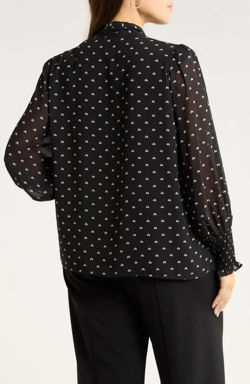 SUGARLIPS Rosaly Bow Print Top