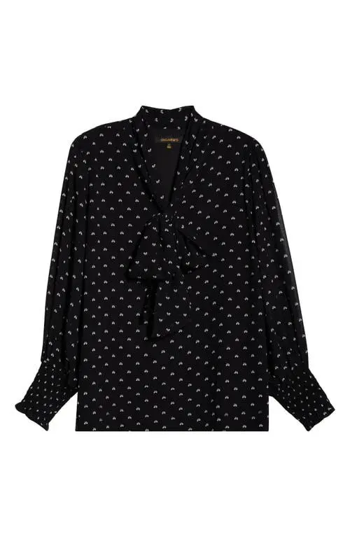 SUGARLIPS Rosaly Bow Print Top