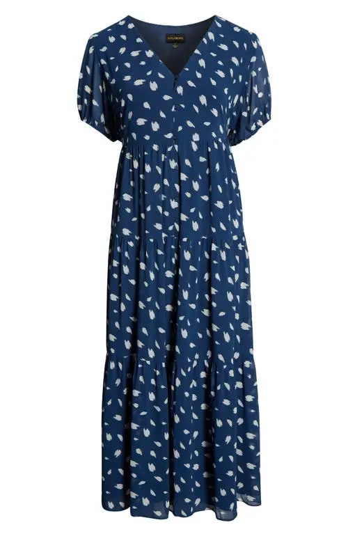 SUGARLIPS Elodie Dot Print Maxi Dress