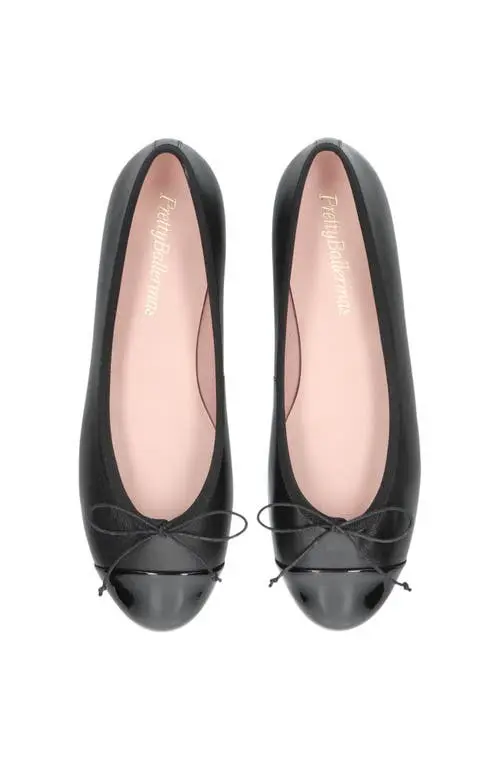 Pretty Ballerinas Toecap Ballerina Flat - Black