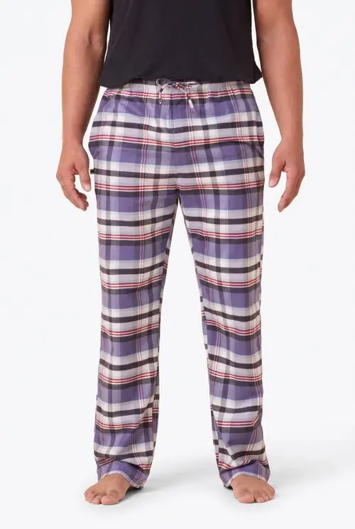 THE CAT'S PAJAMAS Pima Cotton Flannel Pajama Pants - Telluride