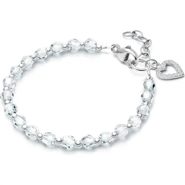 TINY BLESSINGS Sterling Silver Crystal Bracelet - April