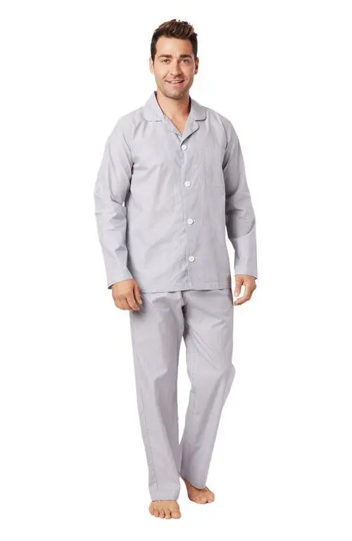 THE CAT'S PAJAMAS Luxe Pima Pajama - West Side Blue