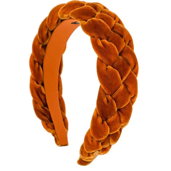Alexandre De Paris Nocturne Braided Headband - Orange