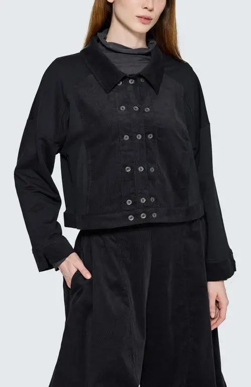 LUUKAA Umbra Cropped Structured Jacket