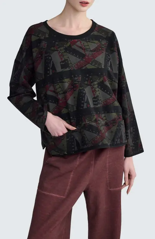 LUUKAA Abstract Panel Pullover