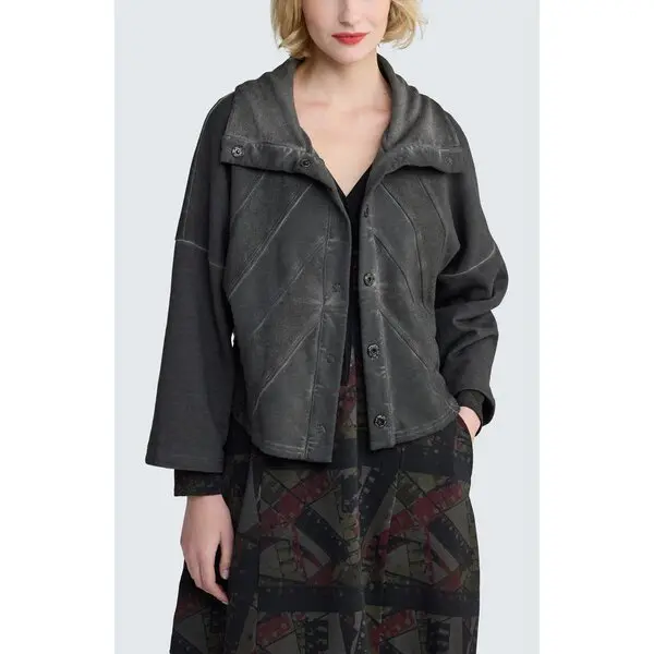 LUUKAA Cropped Sculptural Jacket
