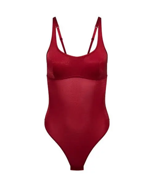 ADORE ME Darby Bodysuit Lingerie - Dark Red
