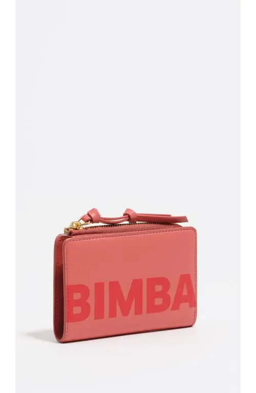 Bimba Y Lola Leather Purse With Engraved Logo - Chewing Gum Pink