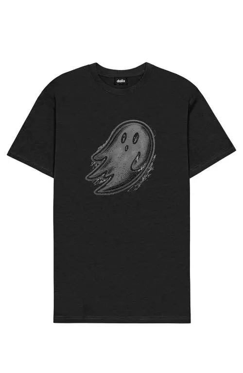 DALIX Distressed Ghost Tee - Black