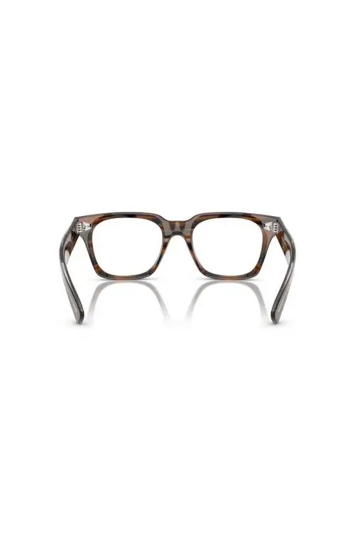 Oliver Spencer 51mm Rectangle Eyeglasses - Brown