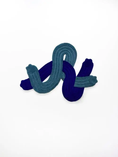 FORM & SEEK Entwine Rug Blue + Mint - Blue+mint