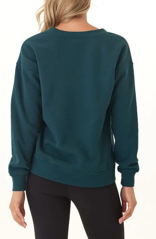 THREADS 4 THOUGHT Elisha V-neck Fleece Sweatshirt - Serrano