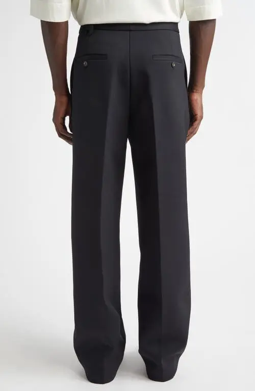 Jacquemus Le Pantalon Citta Pleated Stretch Wool Pants