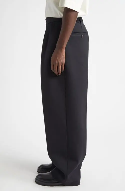 Jacquemus Le Pantalon Citta Pleated Stretch Wool Pants