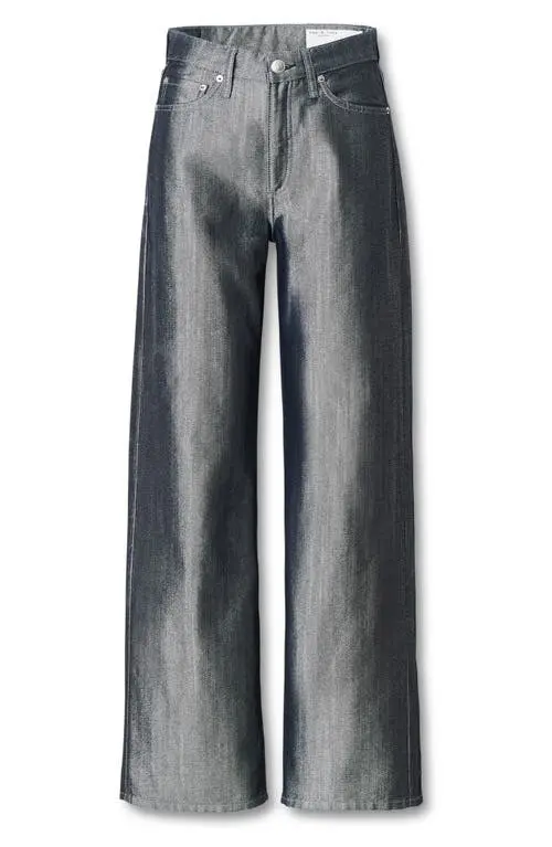 Rag & Bone Logan Coated Wide Leg Jeans