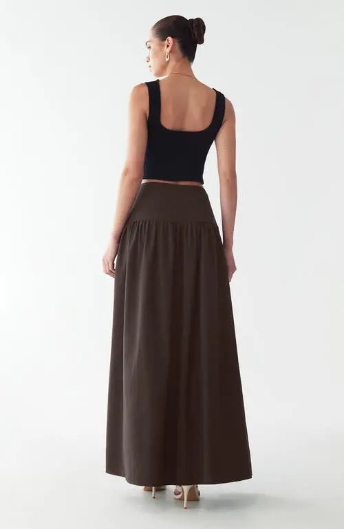 ST MRLO Gracie Maxi Skirt - Dark Brown