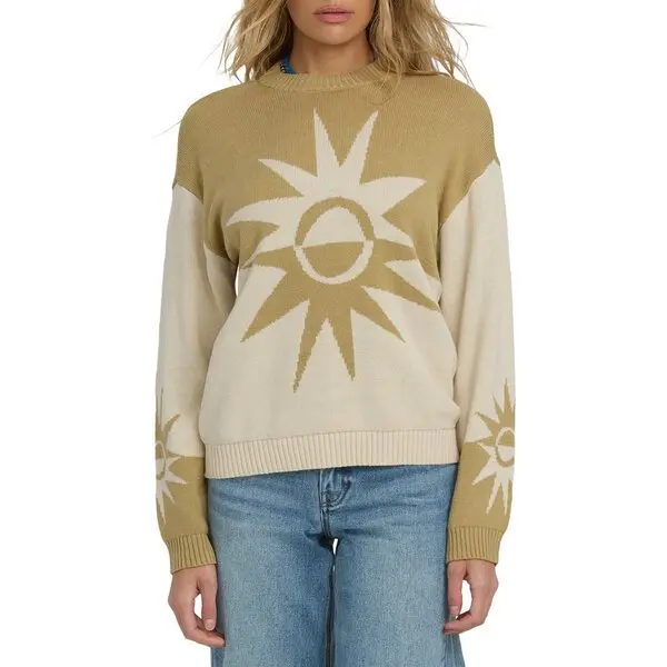 BILLABONG Oversized Cotton Blend Sweater