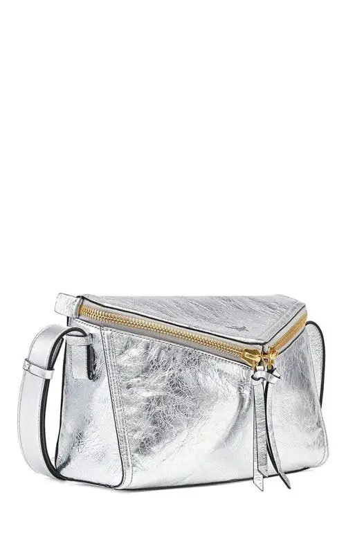 Mcm Diamant 3d Shoulder Bag - Silver