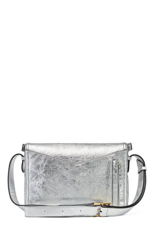 Mcm Diamant 3d Shoulder Bag - Silver