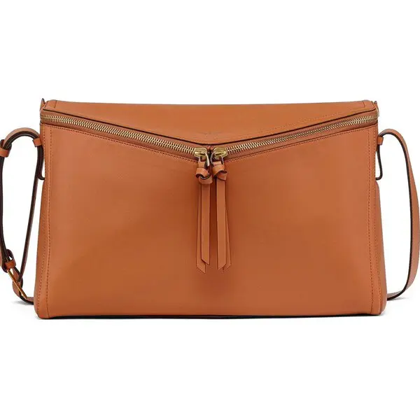 Mcm Diamant 3d Calf Leather Shoulder Bag - Brown