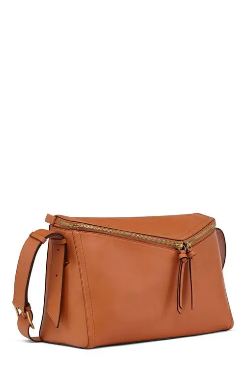 Mcm Diamant 3d Calf Leather Shoulder Bag - Brown